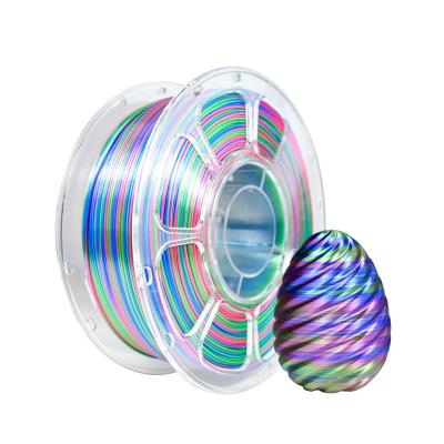 China 3D Printing Filament Multicolor Filament Spiral Colorful Red Blue Green  PLA+  Color Change Filament  1.75mm for sale