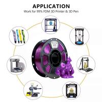 China 3D Printing Filament 1.75mm Flash Point Purple -Red PETG Filament for sale