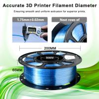 China 3d Printing Filament Flash Point Sky Blue Color PETG Filament 3D Printer Filament 1.75mm 1kg for sale