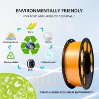 China iBOSS  PLA+ Filament 100% Bubble Free Toughness Enhanced Glitter Orange For 3D Printing for sale