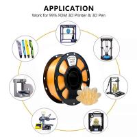 China iBOSS  PLA+ Filament 100% Bubble Free Toughness Enhanced Glitter Orange For 3D Printing for sale