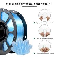 China High Strength 3D Printing Filament 1.75mm Glitter Blue PLA+ Filament FDM Forming Technology for sale