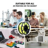 China 3d Printing Filament Glitter Yellow  PLA+ Filament Toughness Enhanced 1.75mm 3D Printer for sale