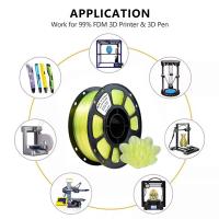 China 3d Printing Filament Glitter Yellow  PLA+ Filament Toughness Enhanced 1.75mm 3D Printer for sale