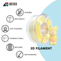China iBOSS High Strength PLA+ Filament Gradient Tri- Color Yellow Orange White ±0.02mm 3d Printing Filament for sale