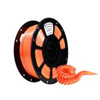 China Eco Friendly 3D Printer Filament Silk Dual Rose Red Yellow 1.75mm PLA+ Filament for sale
