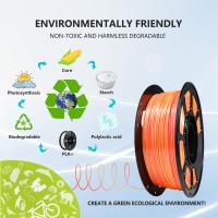 China Eco Friendly 3D Printer Filament Silk Dual Rose Red Yellow 1.75mm PLA+ Filament for sale