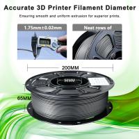 China Matte Black PLA Filament 1.75mm For 3d Printing Filament for sale
