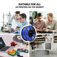 China 3D Printer Filament Silk Dual Color Blue Black PLA+ 1.75mm Toughness Enhanced Filament for sale