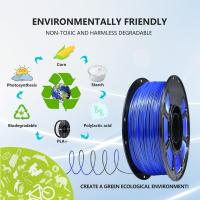 China 3D Printer Filament Silk Dual Color Blue Black PLA+ 1.75mm Toughness Enhanced Filament for sale