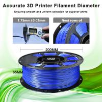 China 3D Printer Filament Silk Dual Color Blue Black PLA+ 1.75mm Toughness Enhanced Filament for sale