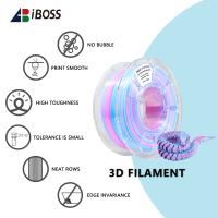 China 3D Printer Filament Silk Tri-color Rose Red Blue White 1000g Dimensional Accuracy +/- 0.02mm for sale