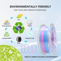 China 3D Printer Filament Silk Tri-color Rose Red Blue White 1000g Dimensional Accuracy +/- 0.02mm for sale