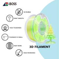 China IBOSS High Rigidity PLA+ Filament 1.75mm Gradient Yellow Green White  3D Printing Filament for sale