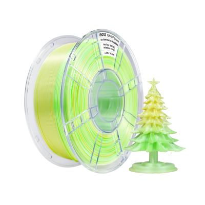 China IBOSS High Rigidity PLA+ Filament 1.75mm Gradient Yellow Green White  3D Printing Filament for sale