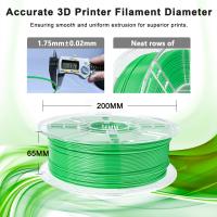 China PETG Filament 1.75mm Green 1000g 3D Printing Filament  Strong Impact Resistance for sale