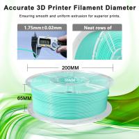 China High Strength PETG Filament Mint Green ±0.02mm 3d Printing Filament 1000g for sale