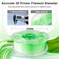 China 1.75mm Gradient Green White  Filament PLA+ Printing 3D Printer Filament For Bambu Lab Printers for sale
