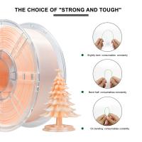 China PLA+ Filament 1.75mm Gradient Orange White 3D Printing Filament  1kg for sale