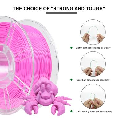 China High Strength 1000g Diameter 1.75mm Rose Pink PETG Filament 3D Printing Filament for sale