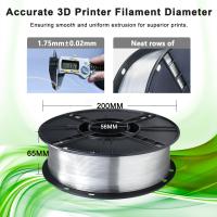 China 3D Printer Filament Color Transparent 1000g PETG Filament for sale
