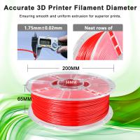 China 3d Printing Filament 1.75mm Red PETG Filament  Toughness Enhanced 3D Printer 1000g for sale