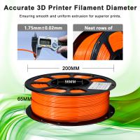China iBOSS 3D Printer Filament 1.75MM Color Blood Orange PETG Filament for sale
