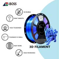 China High Strength PLA+ Filament  Silk Tri-color Blue Green Purple 1.75mm 3D Printer Filament for sale