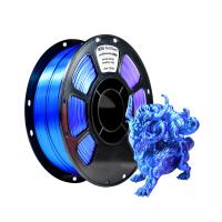 China High Strength PLA+ Filament  Silk Tri-color Blue Green Purple 1.75mm 3D Printer Filament for sale