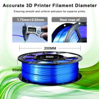 China IBOSS Silk Tri-color 3D Printer Filament Blue Green Purple 1kg Dimensional Accuracy +/- 0.02mm for sale