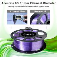 China IBOSS 3D Printing Filament 1.75mm Flash Point Purple PETG Filament for sale