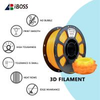 China Temperature Color Change PLA+ Filament 1.75mm Color Change Orange to Yellow 3D Printer Filament PLA + for  FDM 3D Printers for sale