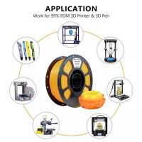 China 3D Printer PLA+ Filament Dual Color Changing With Temperature Pine Orange To Yellow  1.75mm (+/-0.03mm),2.2LBS(1KG) for sale