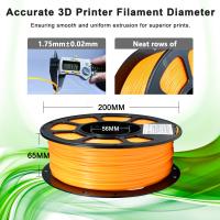 China 3D Printer PLA+ Filament Dual Color Changing With Temperature Pine Orange To Yellow  1.75mm (+/-0.03mm),2.2LBS(1KG) for sale