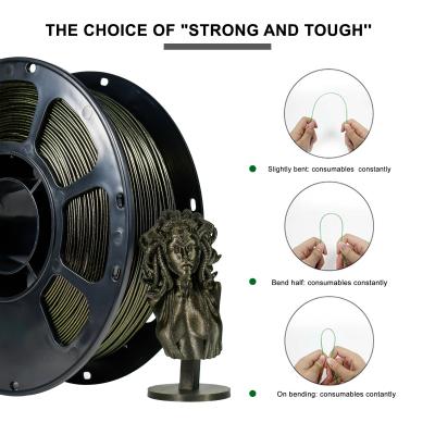 China 3D Printer Filament Change Star Gold PLA+ Filament 1.75mm Dimensional Accuracy +/- 0.02mm for sale
