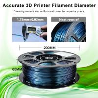 China High Strength 3D Printing Filament 1000g Change Galaxy Titanium Alloy PLA+ Filament  FDM Forming Technology 1.75mm for sale