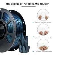 China High Strength 3D Printing Filament 1000g Change Galaxy Titanium Alloy PLA+ Filament  FDM Forming Technology 1.75mm for sale
