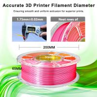 China 3D Printing High Rigidity PLA+ Filament 1.75mm Silk Rose Red Gold Silver Copper  3d Printing Filament for sale