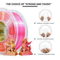 China 3D Printing High Rigidity PLA+ Filament 1.75mm Silk Rose Red Gold Silver Copper  3d Printing Filament for sale