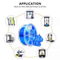 China Silk Blue 3D Printing PLA+ 3D Filament 1kg 1.75mm Printing Temperature 220-240℃ Custom for sale