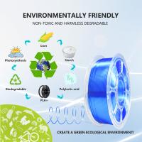 China High Rigidity 3D Printing Filament 1.75mm Silk Blue  3D Printer 1000g Spool for sale