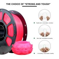 China 3D Printer 1kg Temperature Color Change Filament Red To Pink  1.75mm PLA+ Filament for sale