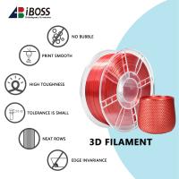 China iboss 3d Printign Filament 1.75mm Silk Red PLA+ 3D Printer Filament Customized No Bubble for sale
