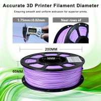 China Matte Filament 3D Printing Filament Matte Lilac Purple  PLA+ Filament 1000g 3d Printer for sale