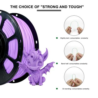 China Matte Filament 3D Printing Filament Matte Lilac Purple  PLA+ Filament 1000g 3d Printer for sale
