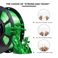 China Wholesale PLA+ Silk 3D Printer Filament  Silk Green 1.75mm 3D Printing Material 1000g for sale
