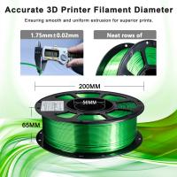 China Wholesale PLA+ Silk 3D Printer Filament  Silk Green 1.75mm 3D Printing Material 1000g for sale