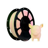 China 3D Printer 1kg Matte Pink Green  1.75mm 1000g  PLA+ Filament Good Layer Adhesion for sale