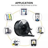 China IBOSS Strong Durable ASA Black  Carbon Fiber 3d Printer Filament 1.75mm Filament for sale