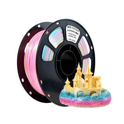 China iboss 3d Printing Filament 1000g Silk Canada Rainbow 2 Color PLA+ 3D Printer Filament 1.75mm for sale